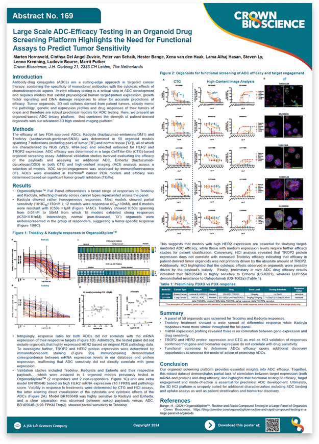ENA Poster 169: Large scale ADC-efficacy testing in an organoid drug ...